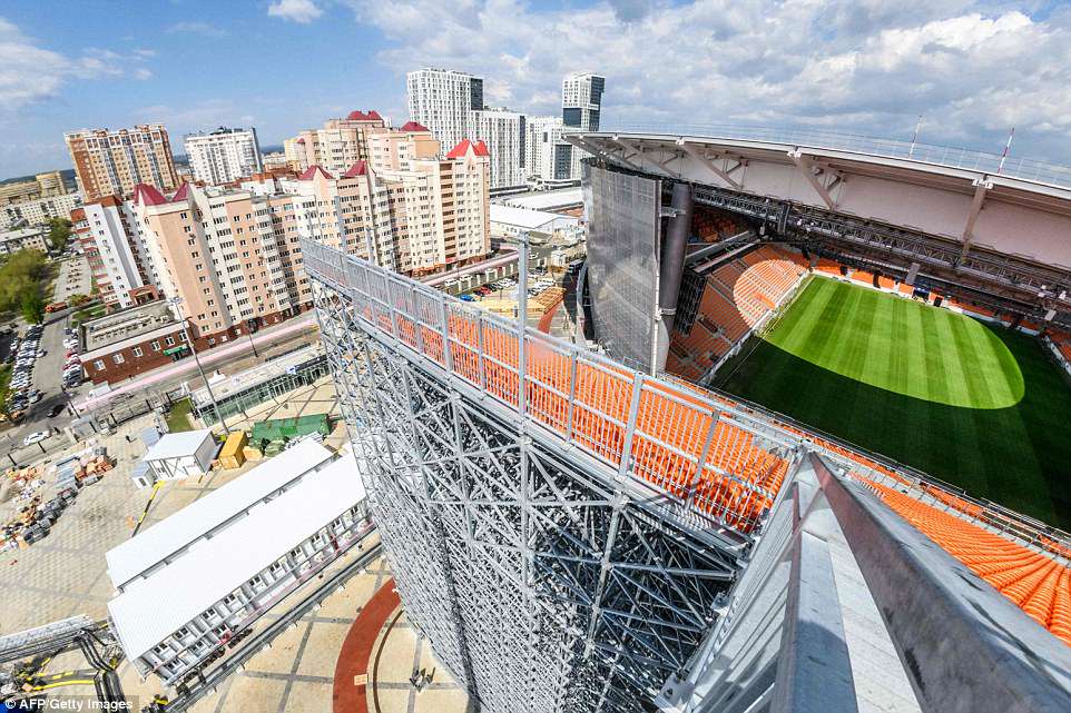Temporary stand at 2018 World Cup stadium has been completed — All ...