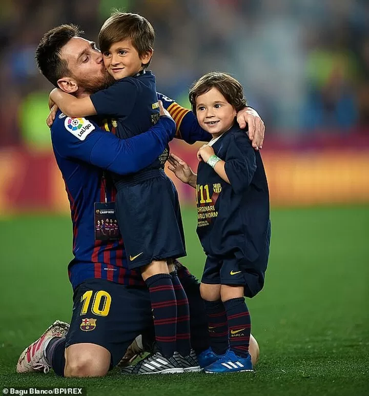 thiago messi react