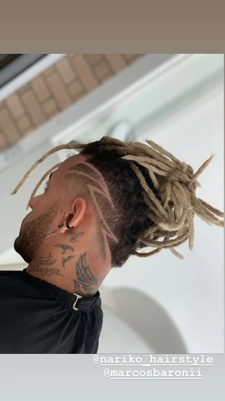 neymar mohawk blonde