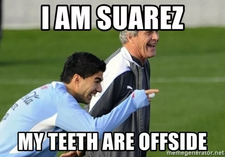 suarez teeth offside