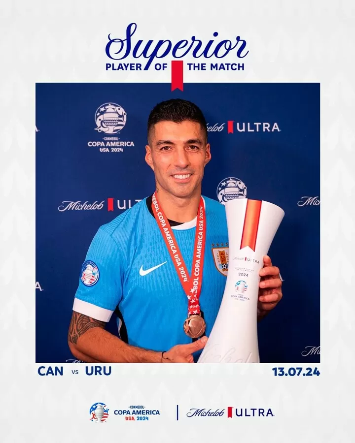 V Suarez Logo OFFICIAL: 37 Year Old Luis Suarez Named MOTM For Canada