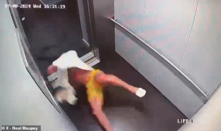 falling elevator prank
