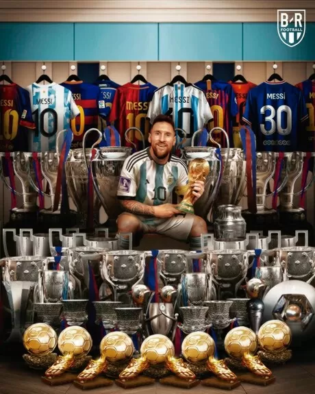 messi cups total