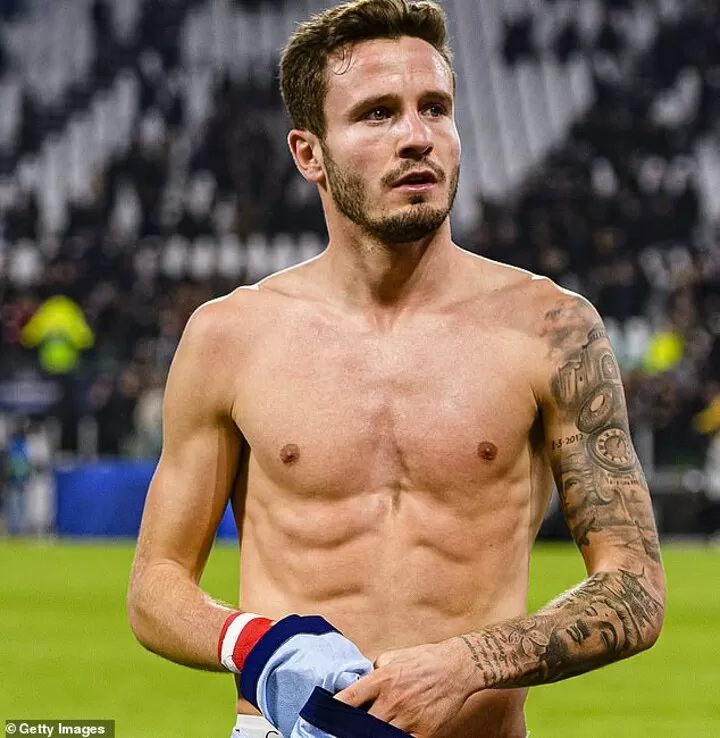 Saul Niguez Tattoos Atletico Madrid's Saul Niguez In Action During The