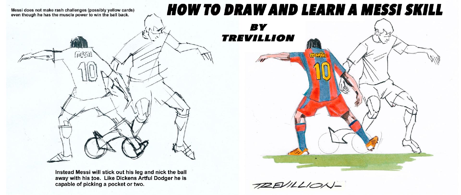 AF painting challenge: Learn how to draw Messi in 5 easy steps with ...